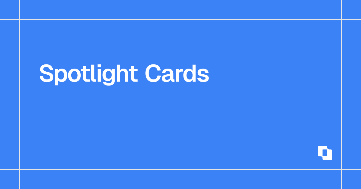 Spotlight Cards | UI Layouts